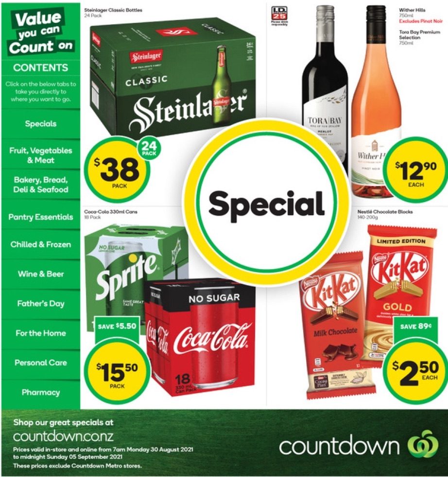 Countdown Mailer 30 Aug - 5 Sep 2021 | Catalogue AU