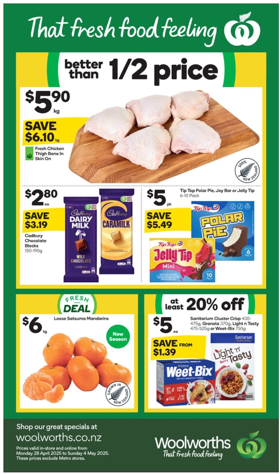 Woolworths Mailer 28 Apr - 4 May 2025 | Catalogue AU