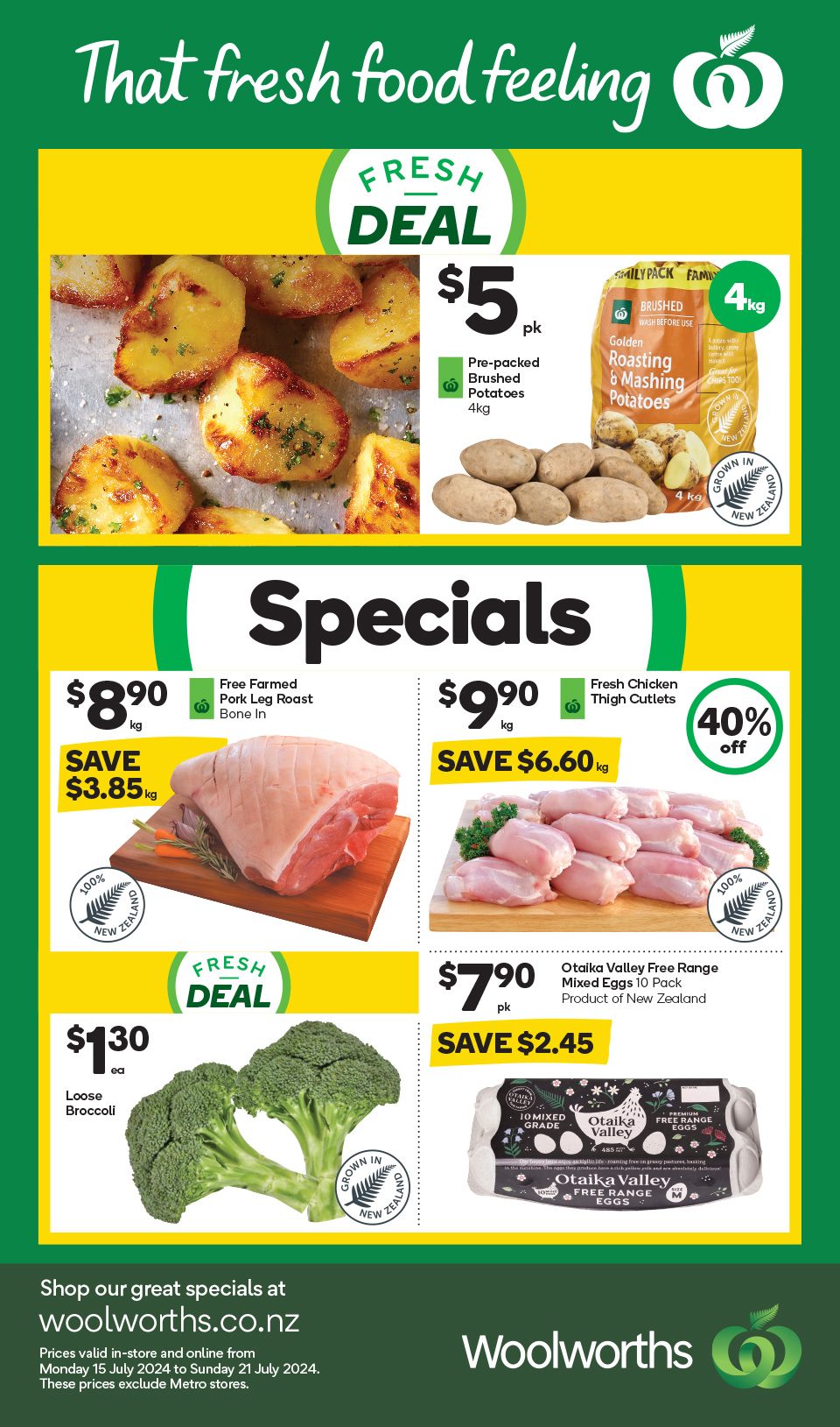 Woolworths Weekly Woolworths Mailer (Countdown) July 14 - 21, 2024 ...