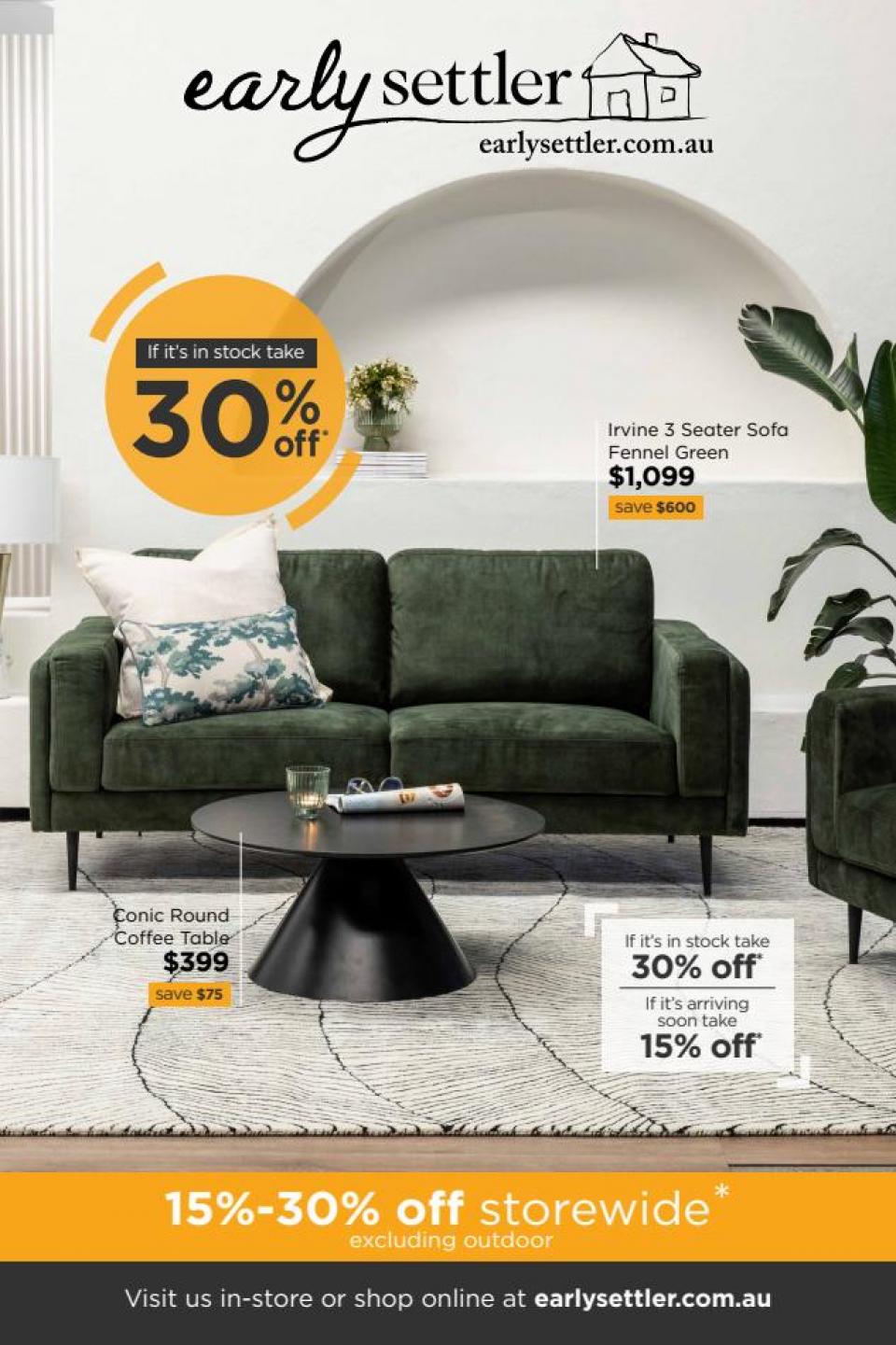 Early Settler Catalogue 28 Sep - 16 Oct 2022 | Catalogue AU