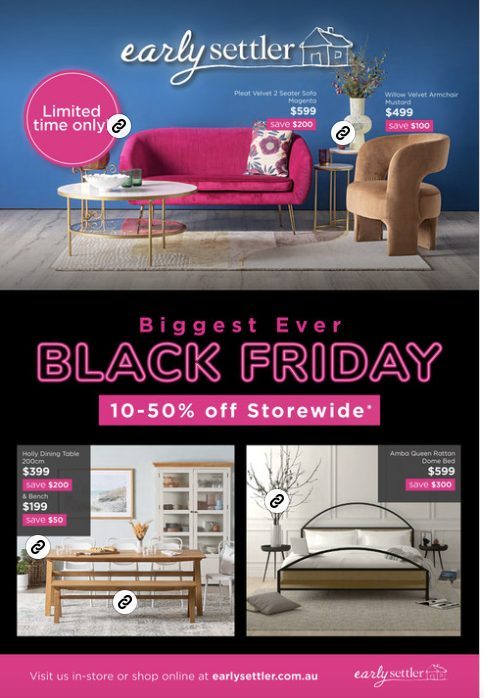 Early Settler Catalogue Black Friday 2022 | Catalogue AU