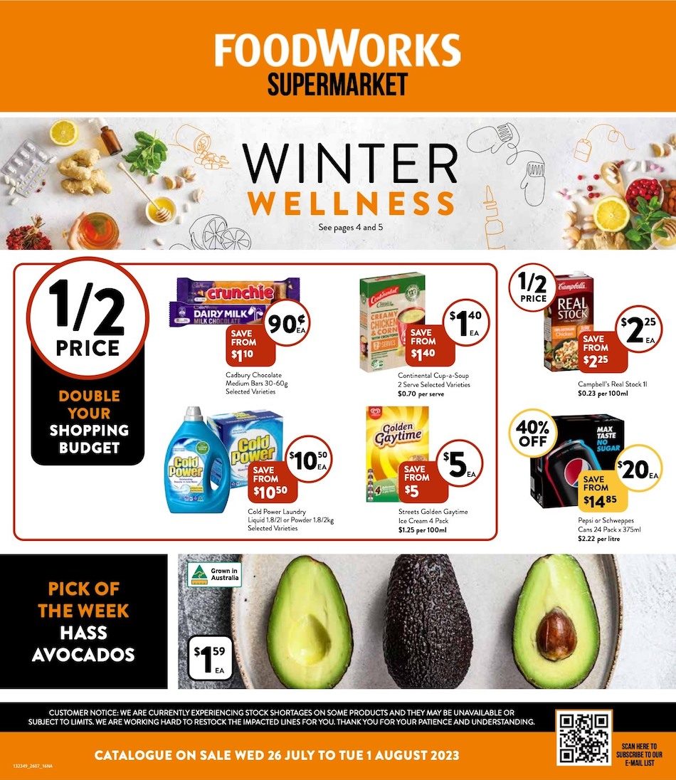 Foodworks Catalogue 26 Jul - 1 Aug 2023 | Catalogue AU