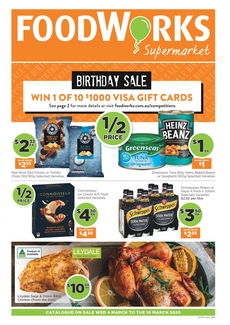 Foodworks Catalogue 4 - 10 Mar 2020 | Catalogue AU