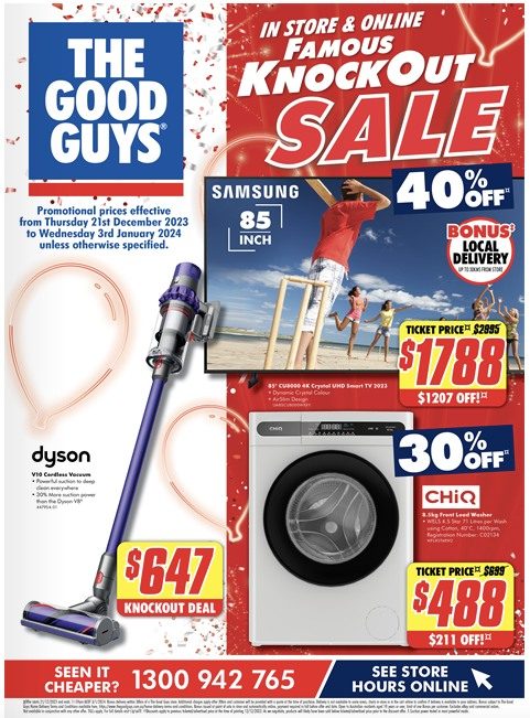 The Good Guys Catalogue Knockout 21 Dec - 3 Jan | Catalogue AU