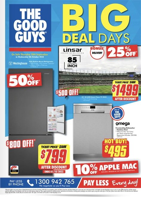 The Good Guys Catalogue TV 28 Sep - 4 Oct 2023 | Catalogue AU