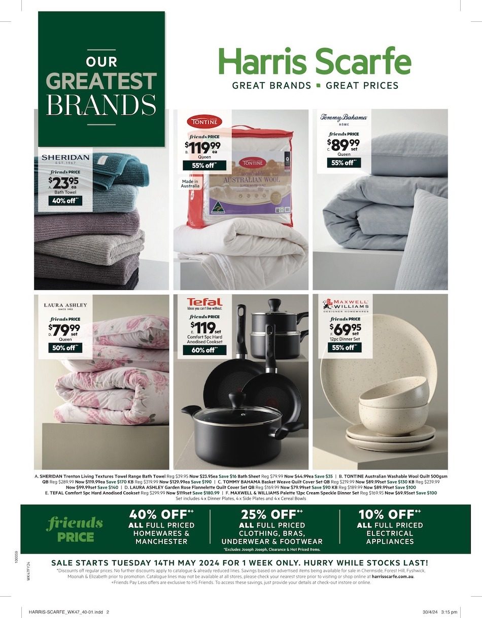 Harris Scarfe Catalogue 14 - 20 May 2024 | Catalogue AU