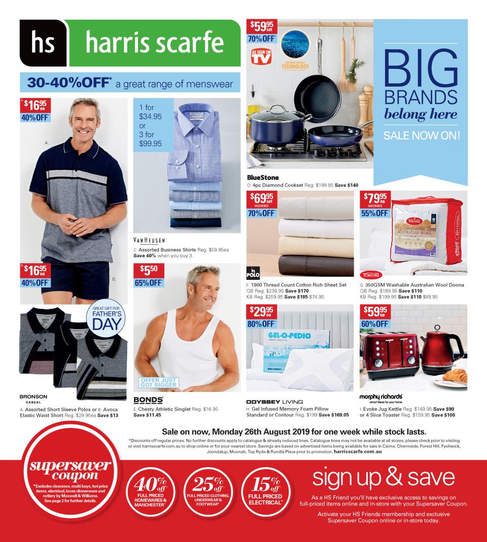 Harris Scarfe Catalogue 26 Aug - 3 Sep 2019 | Catalogue AU