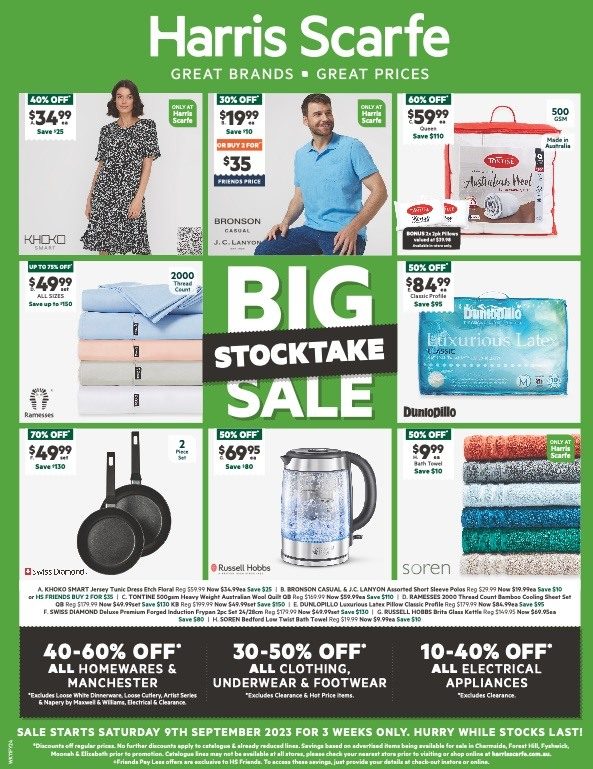 Harris Scarfe Catalogue 9 - 22 Sep 2023 | Catalogue AU