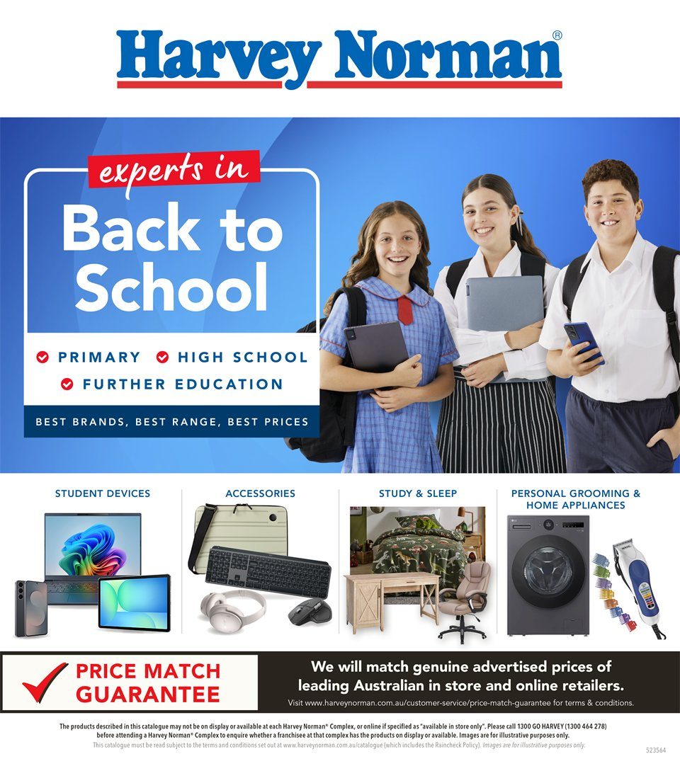 Harvey Norman Catalogue Back to School January 13 - 31, 2026 | Catalogue AU