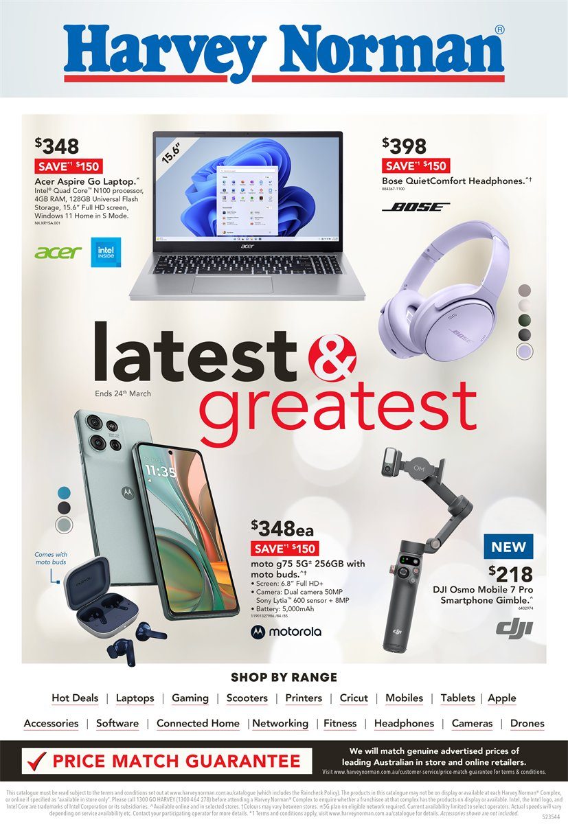 Harvey Norman Catalogue Computers ‘Latest & Greatest” Digital March 13 ...