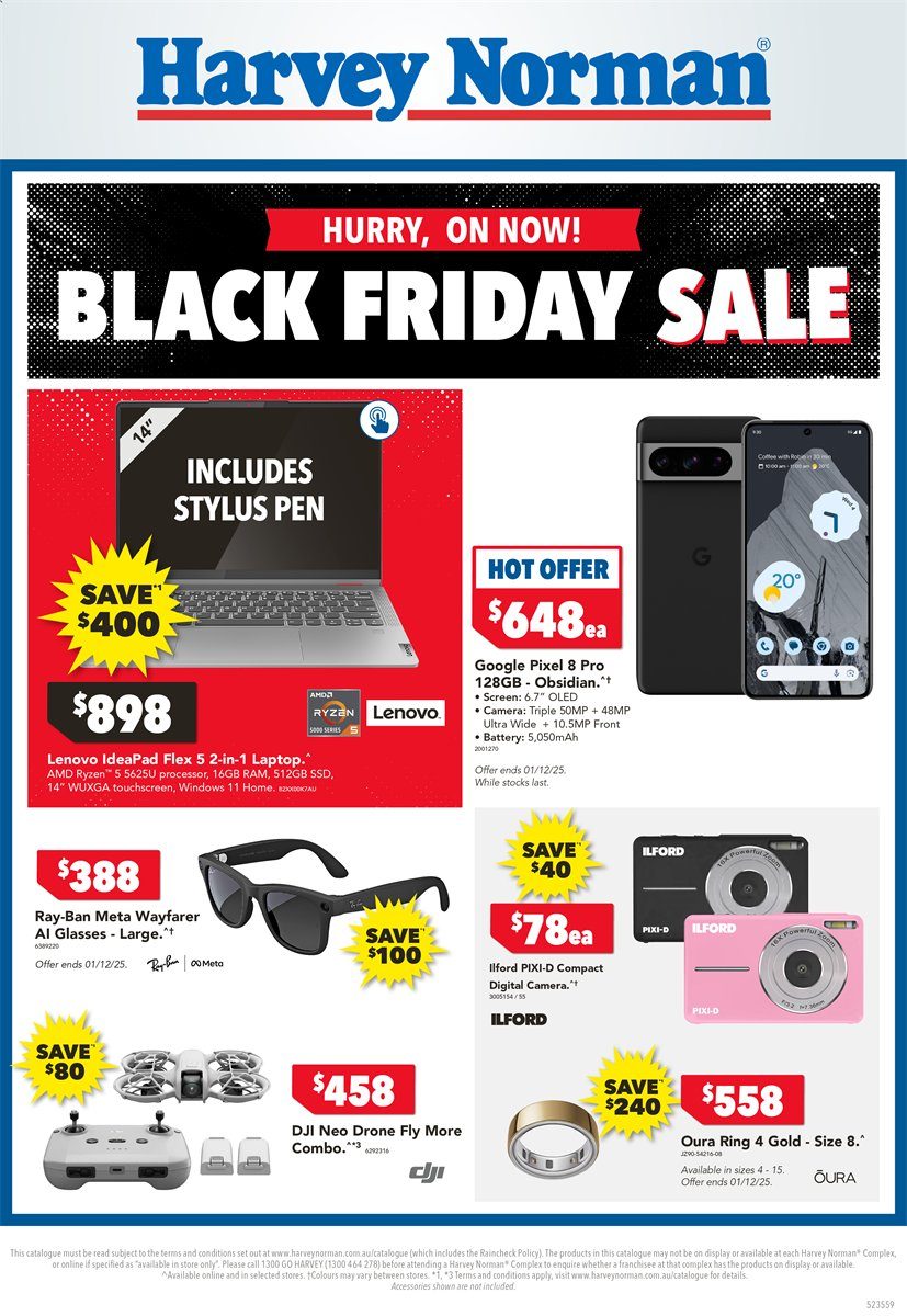 Harvey Norman Catalogue Computers & Tech Black Friday Deals November 19 ...