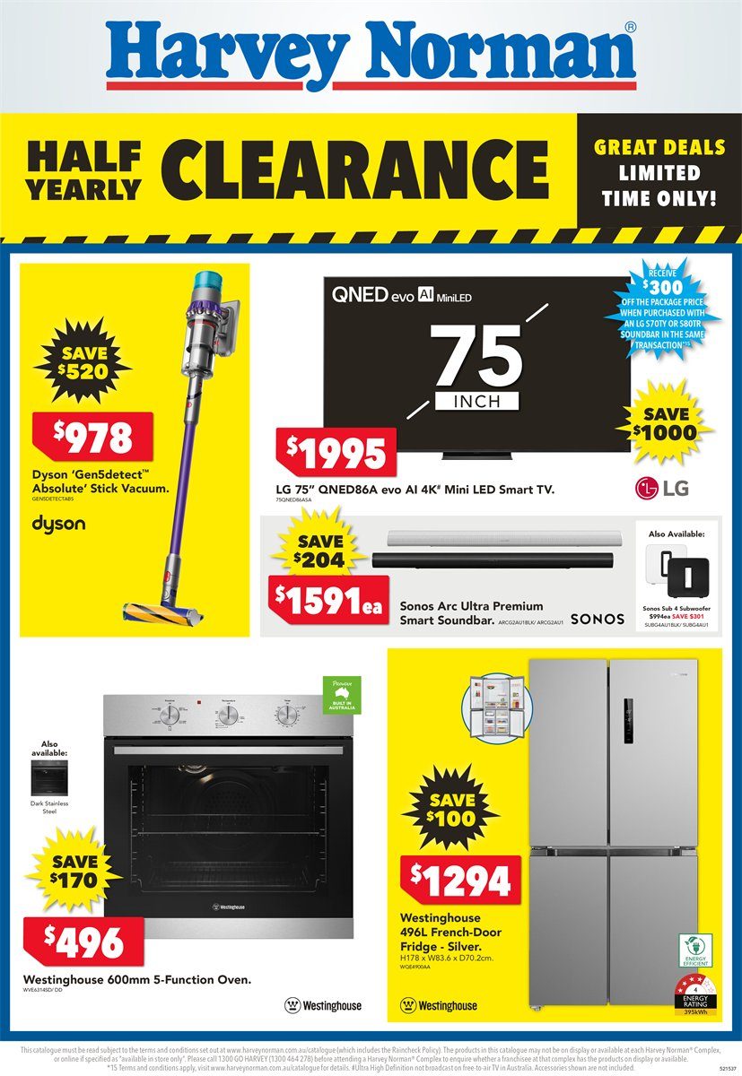 Harvey Norman Catalogue Electrical June Clearance June 19 - 30, 2025 ...