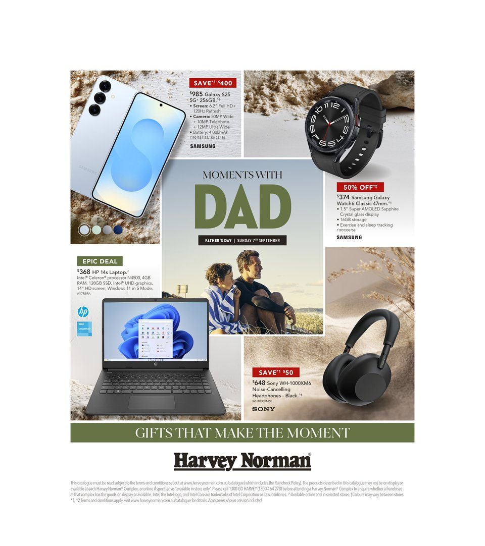 Harvey Norman Catalogue Father’s Day 2025 - Computers + Tech August 27 - September 7, 2025 ...