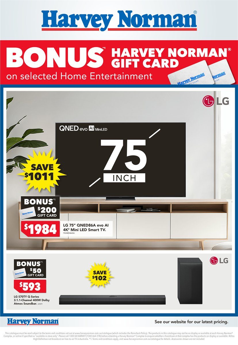 Harvey Norman Catalogue TV & Audio October 17 - 27, 2025 | Catalogue AU