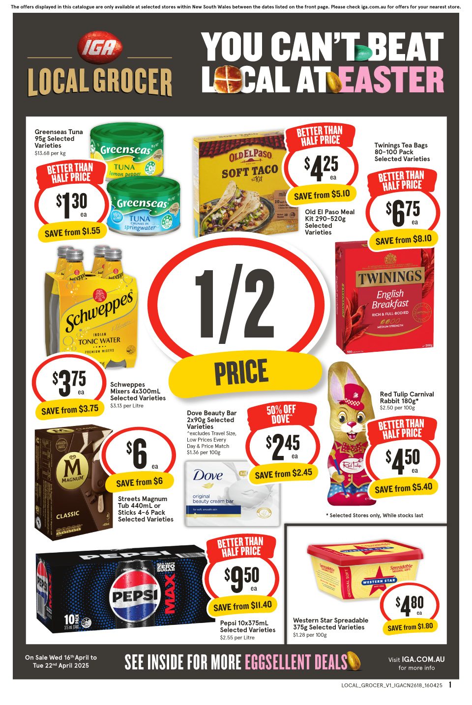 IGA Catalogue April 16 - 22, 2025 NSW Local Grocer V1 | Catalogue AU