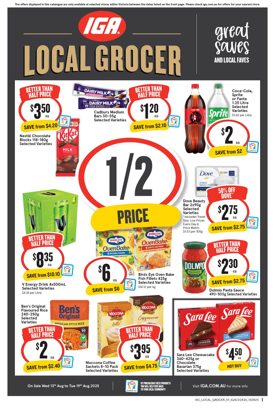 IGA Catalogue August 13 - 19, 2025 VIC Local Grocer | Catalogue AU