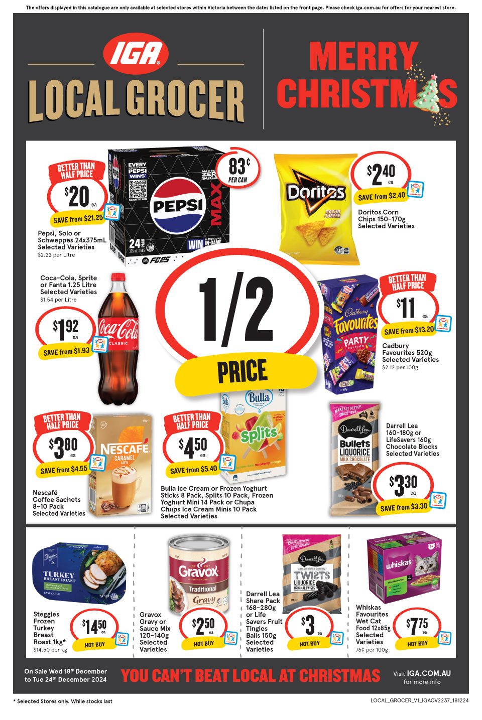 IGA Catalogue December 18 - 24, 2024 VIC Local Grocer | Catalogue AU