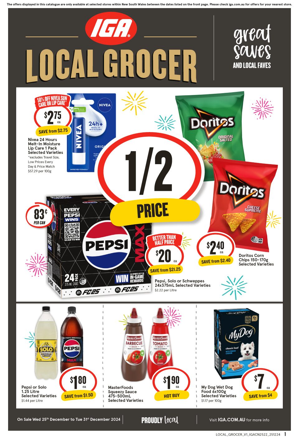 IGA Catalogue December 25 - 31, 2024 NSW Local Grocer V1 | Catalogue AU