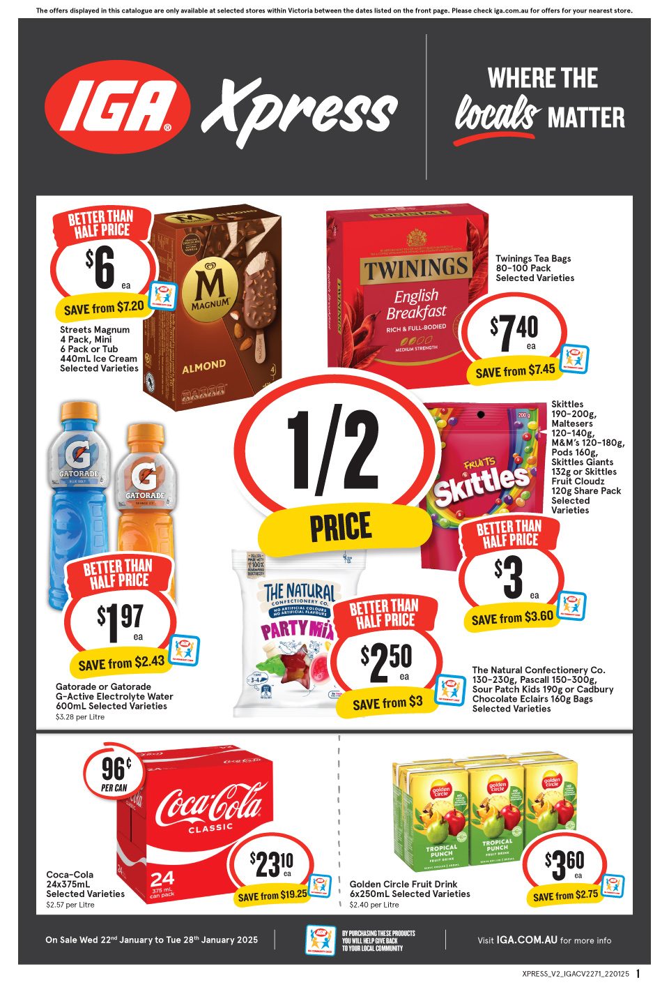 IGA Catalogue January 22 - 28, 2025 VIC X-PRESS V1 | Catalogue AU