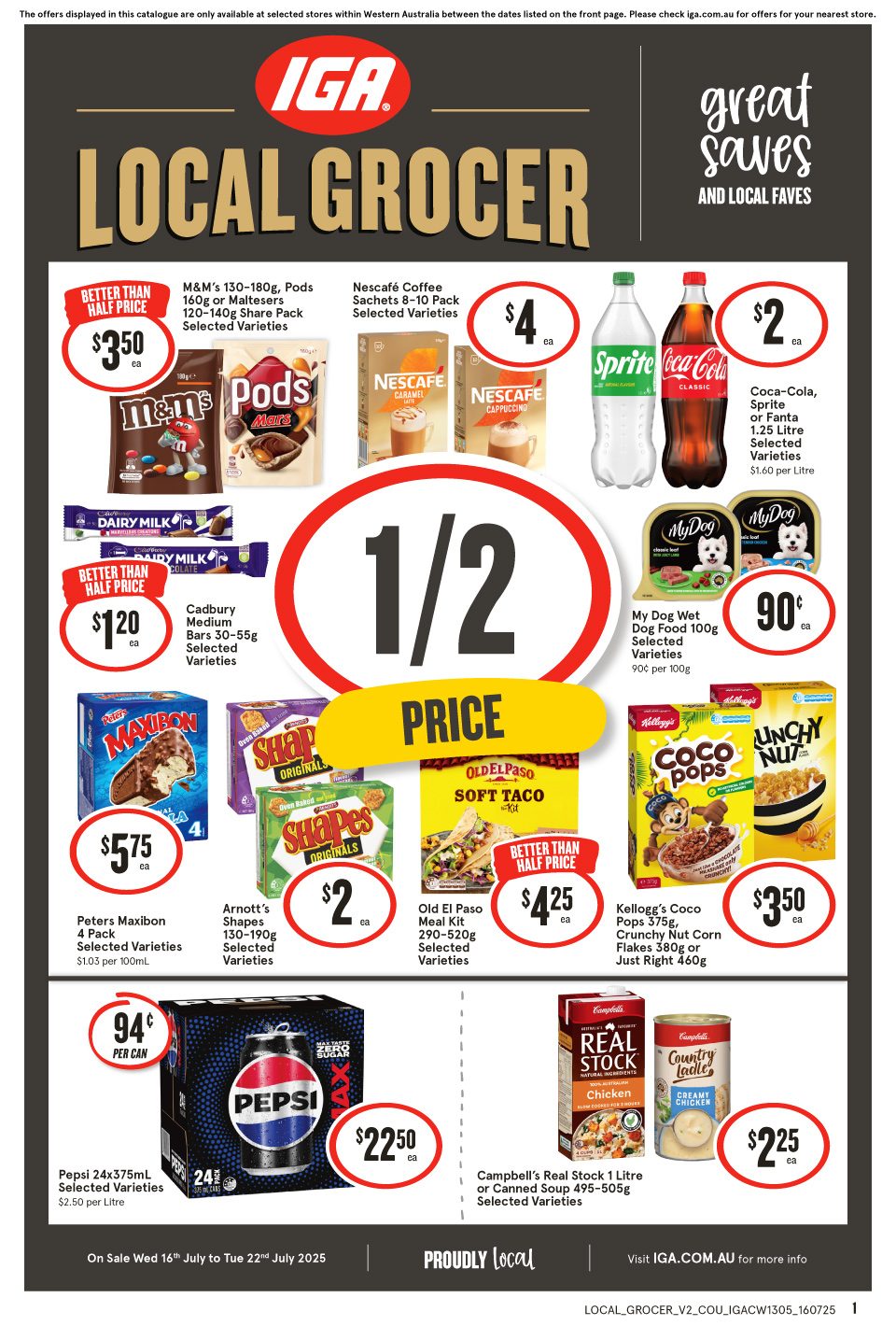 IGA Catalogue July 15 - 22, 2025 Local Grocer Country | Catalogue AU