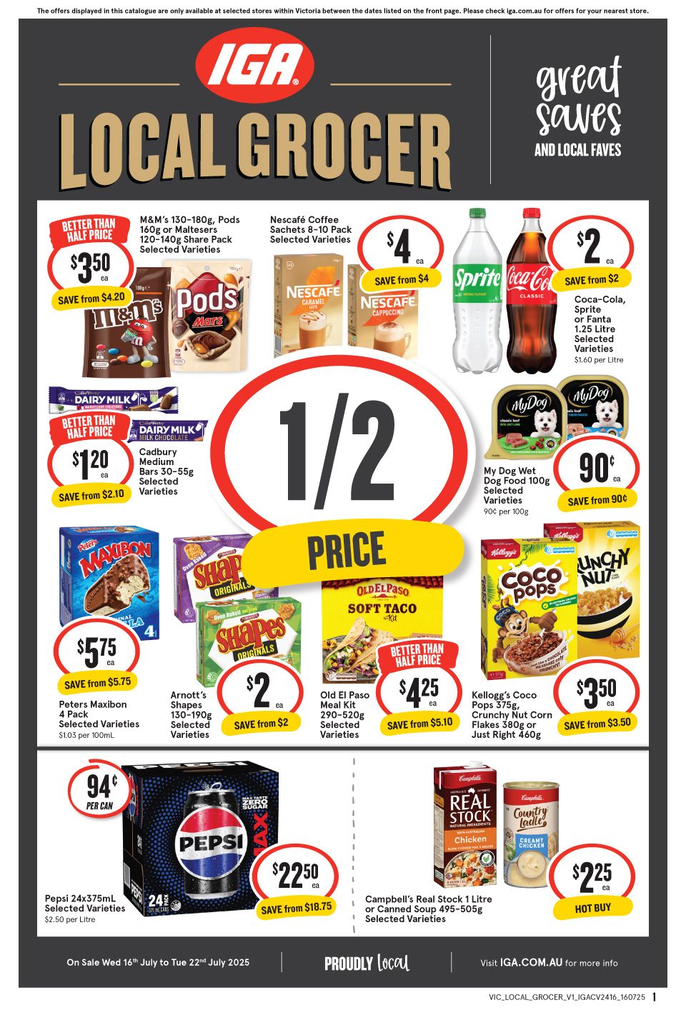 IGA Catalogue July 16 - 22, 2025 VIC Local Grocer | Catalogue AU