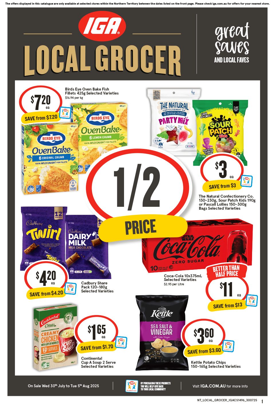 IGA Catalogue July 29 - August 5, 2025 NT Local Grocer | Catalogue AU