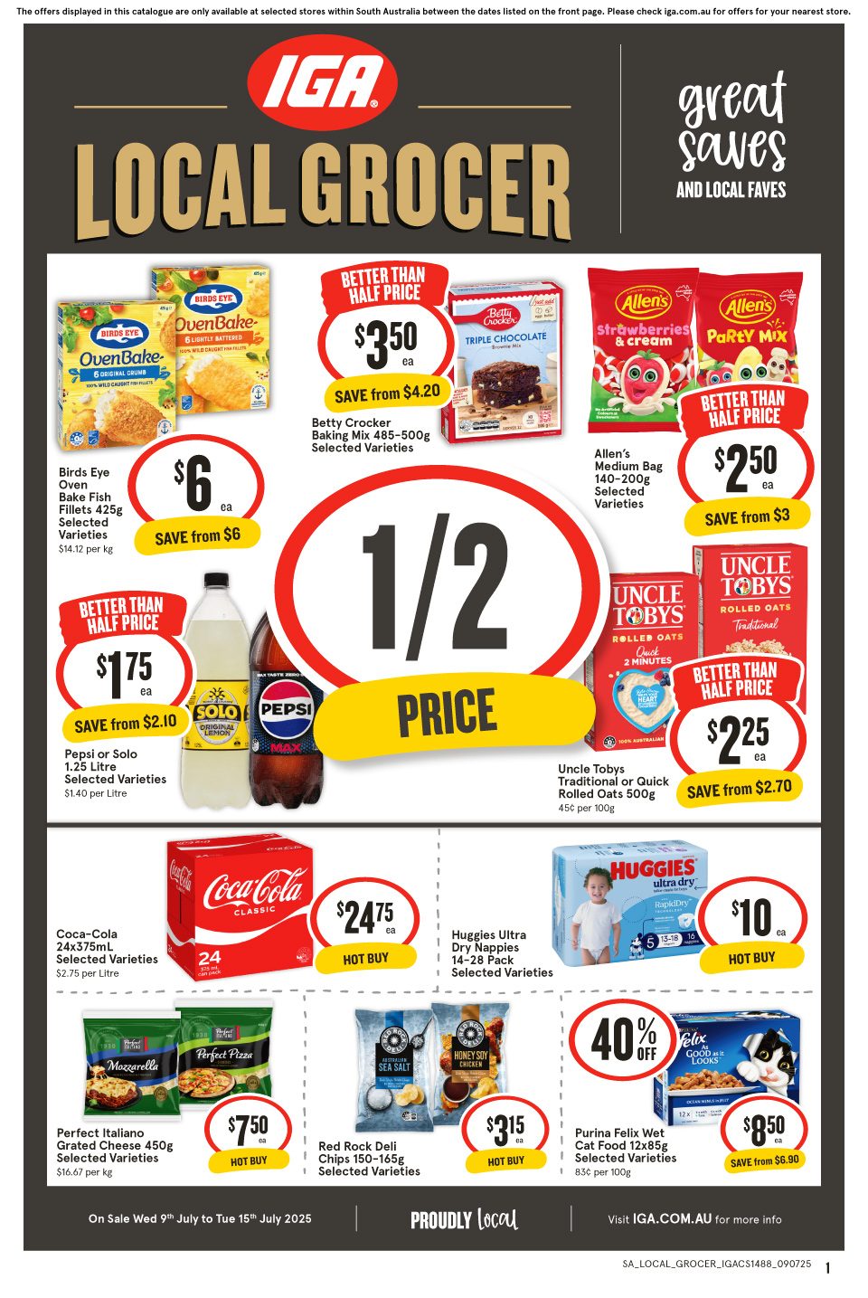 IGA Catalogue July 9 - 15, 2025 SA Local Grocer | Catalogue AU