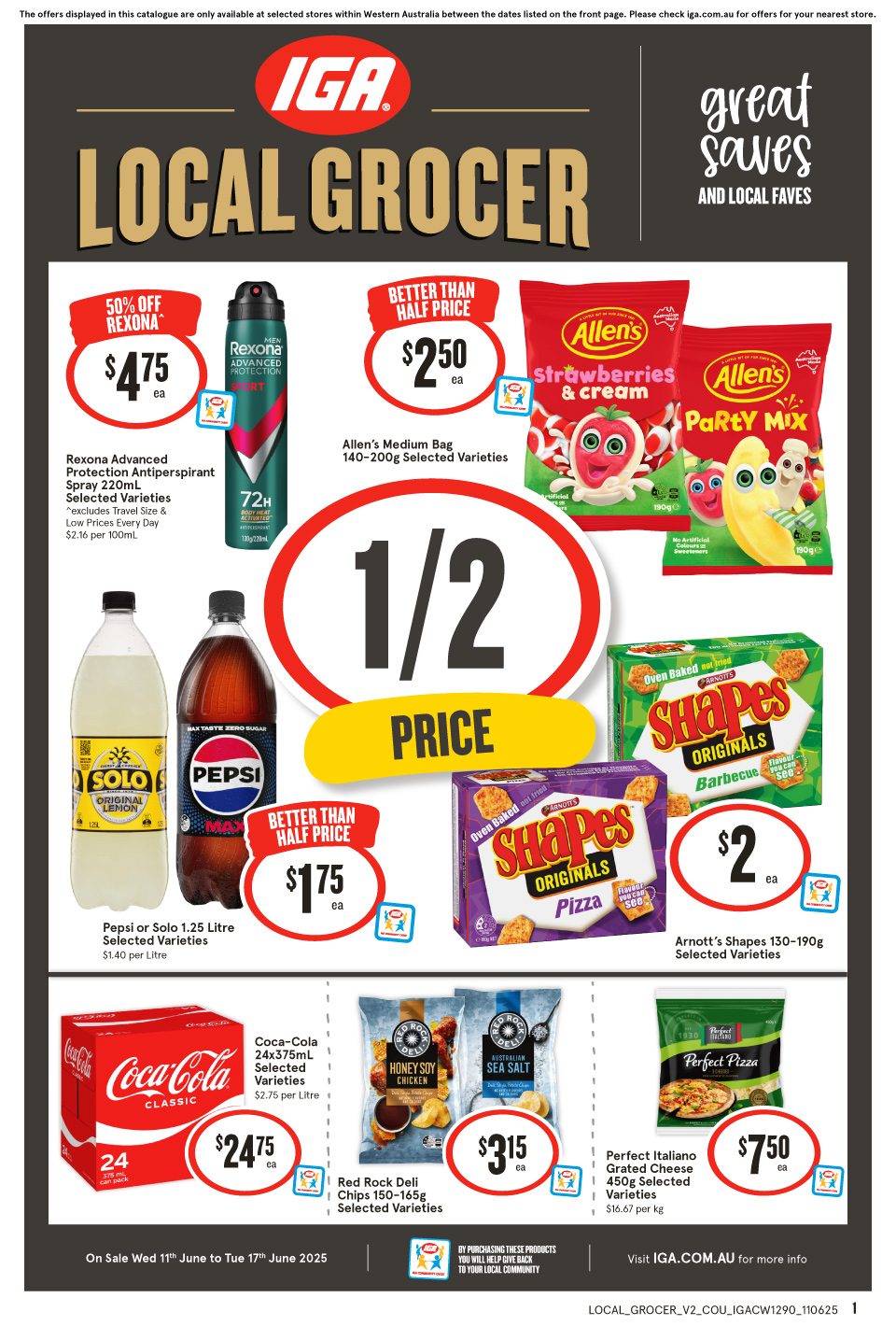 IGA Catalogue June 10 - 17, 2025 Local Grocer Country | Catalogue AU