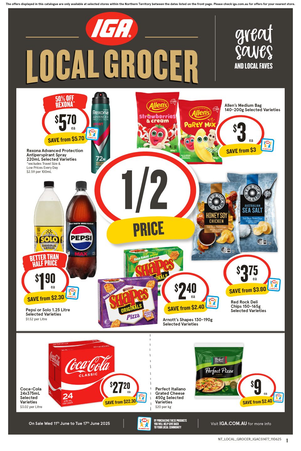 IGA Catalogue June 11 - 17, 2025 NT Local Grocer | Catalogue AU