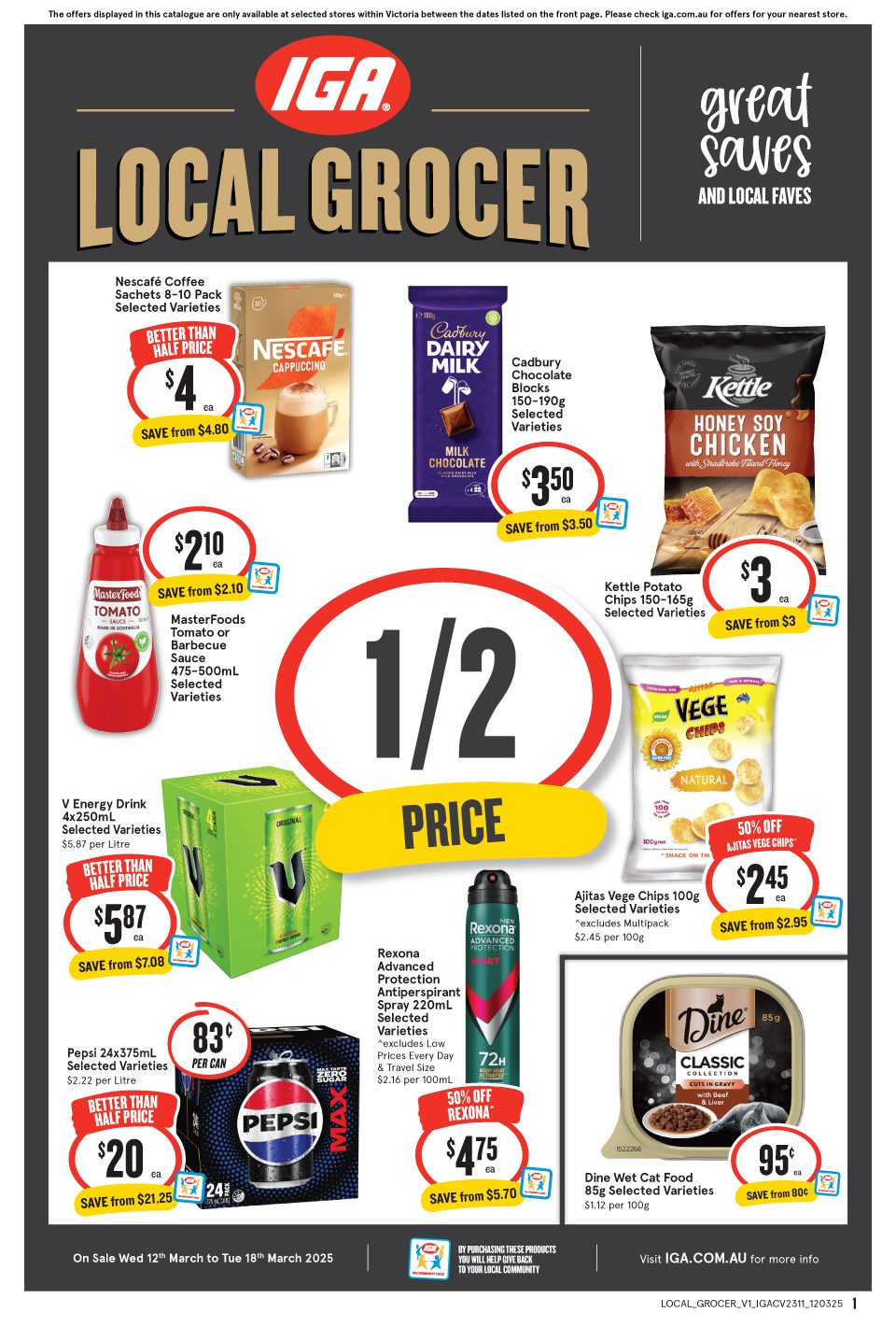 IGA Catalogue March 12 - 18, 2025 VIC Local Grocer | Catalogue AU