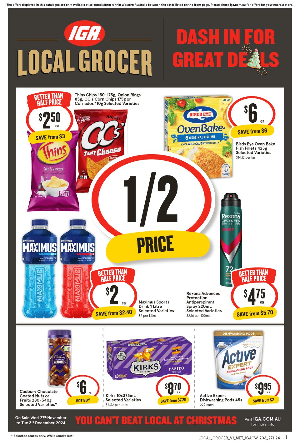 IGA Catalogue November 27 - December 3, 2024 Local Grocer Metro ...