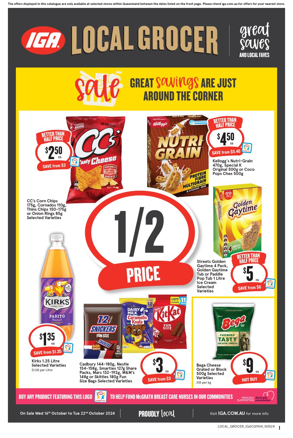 IGA Catalogue October 16 - 22, 2024 QLD Local Grocer | Catalogue AU