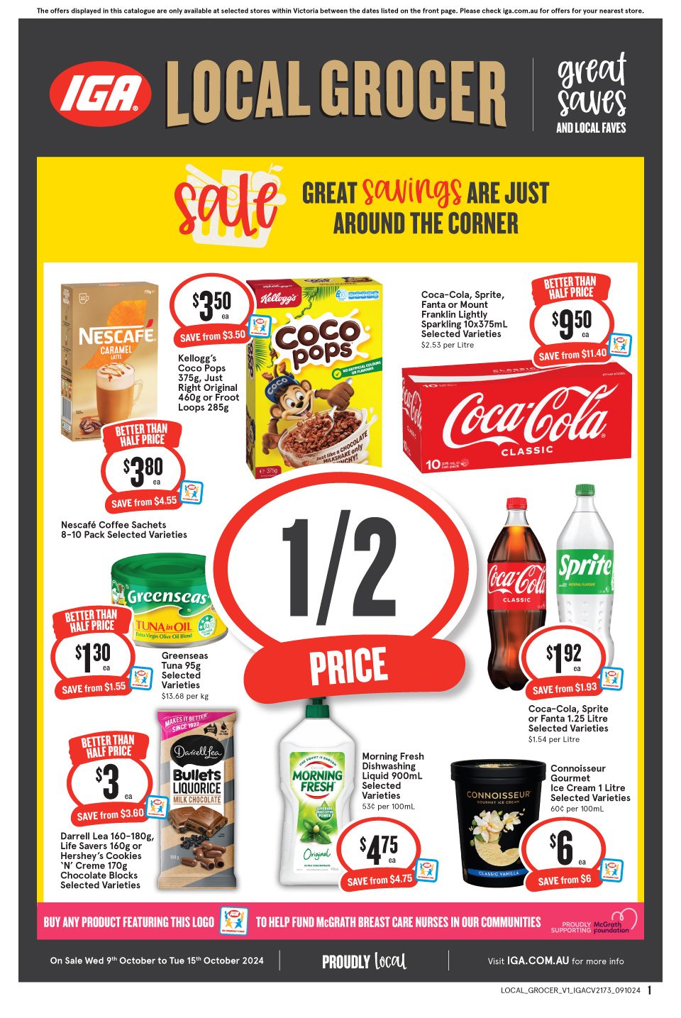 IGA Catalogue October 9 - 15, 2024 VIC Local Grocer - Catalogue AU