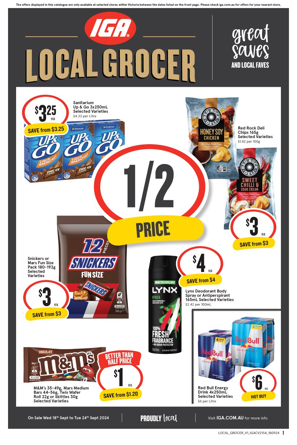 IGA Catalogue September 18 - 24, 2024 VIC Local Grocer - Catalogue AU