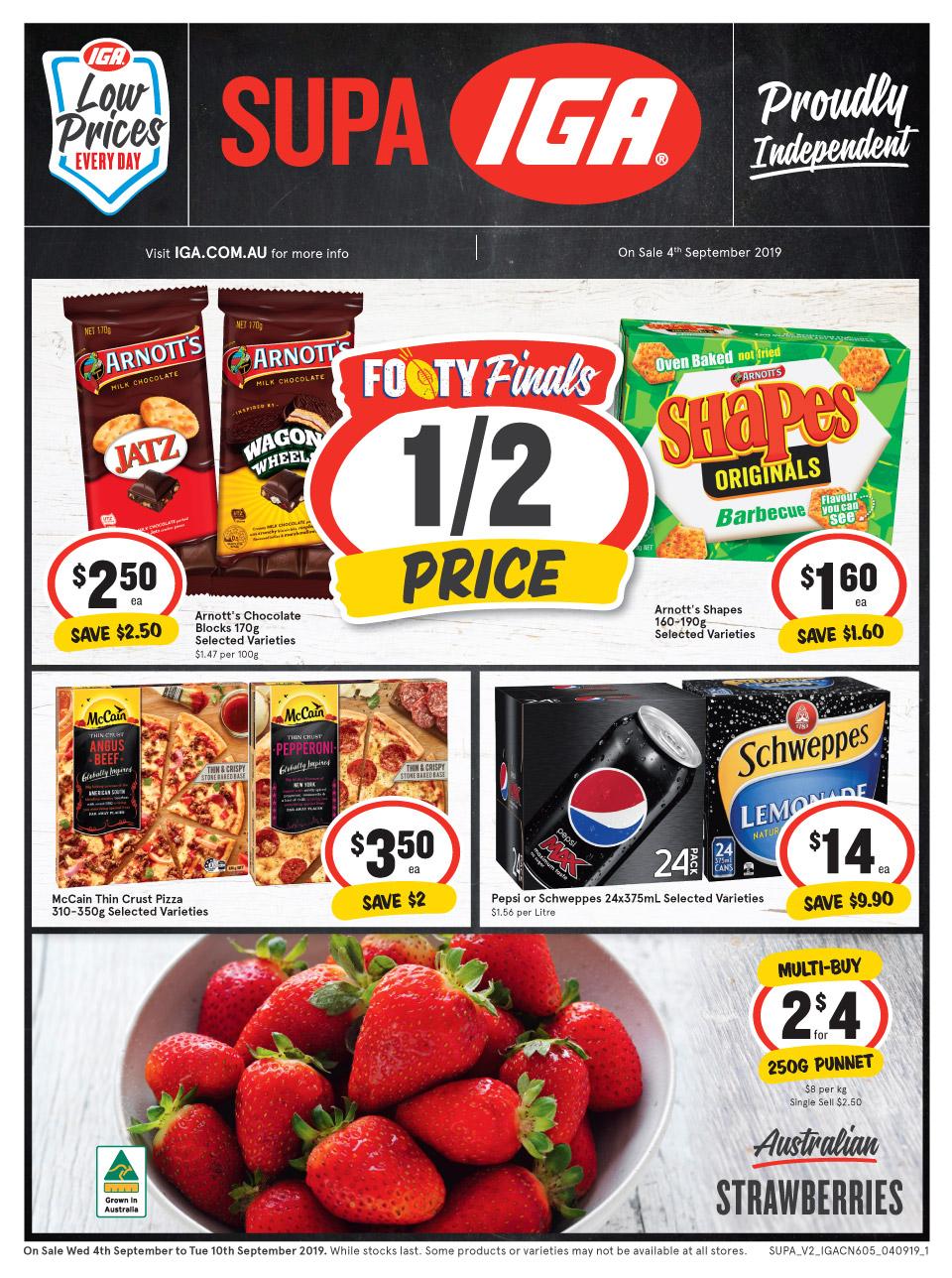 IGA Catalogue Supa 4 - 10 Sep 2019 | Catalogue AU