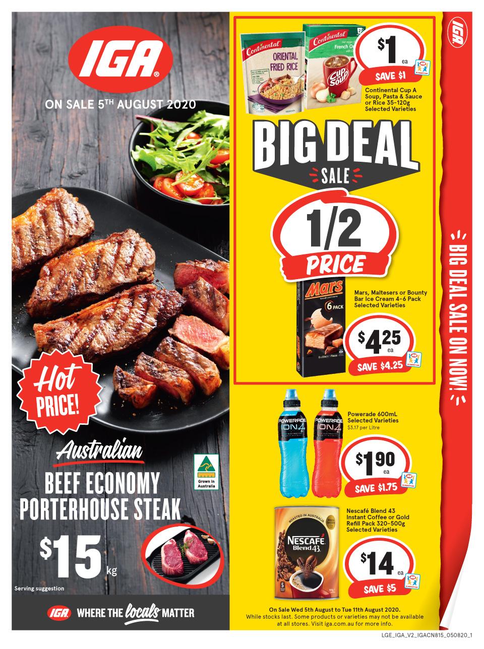IGA Catalogue Supa 5 - 11 Aug 2020 | Catalogue AU