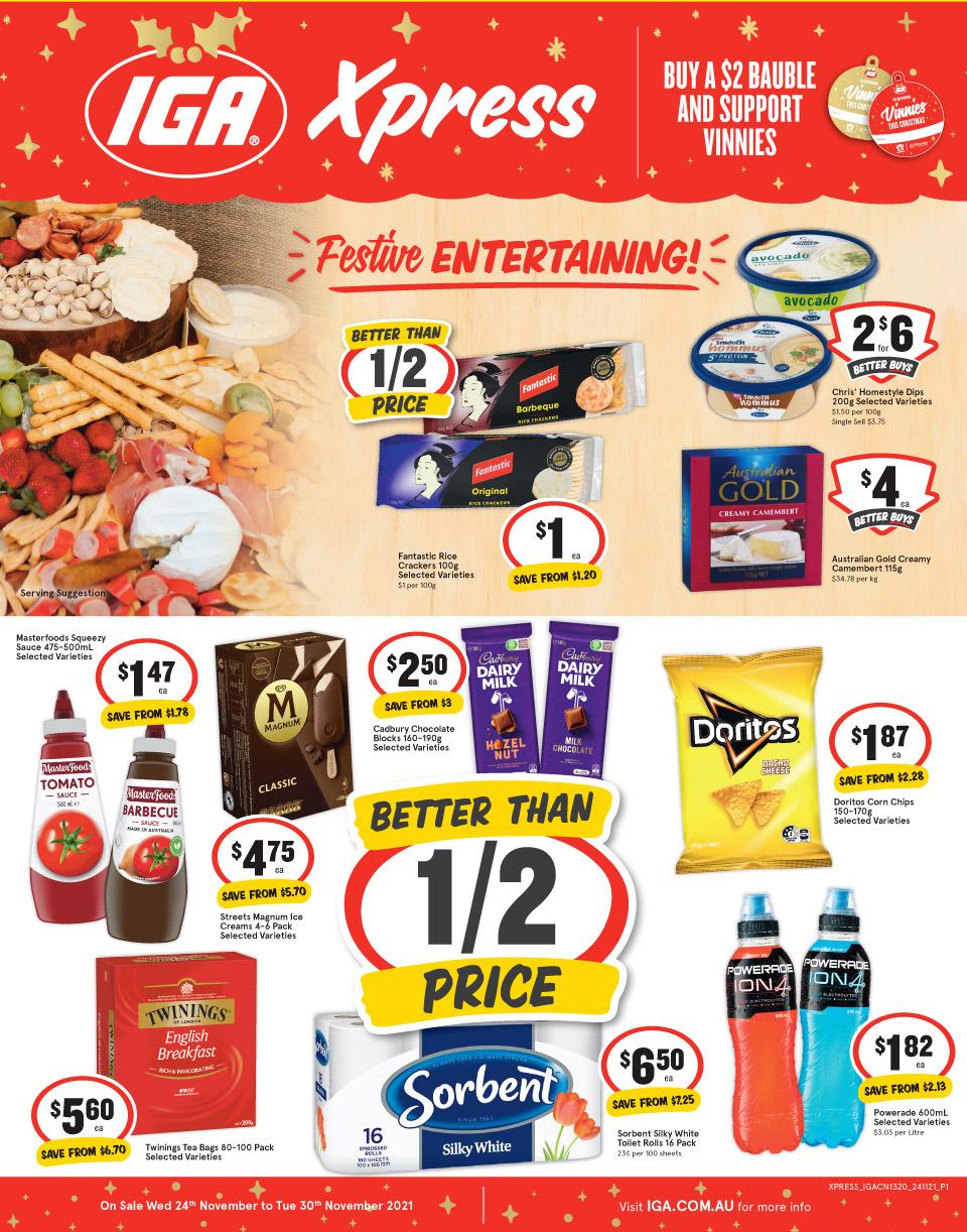 IGA Catalogue Xpress 24 - 30 Nov 2021 | Catalogue AU