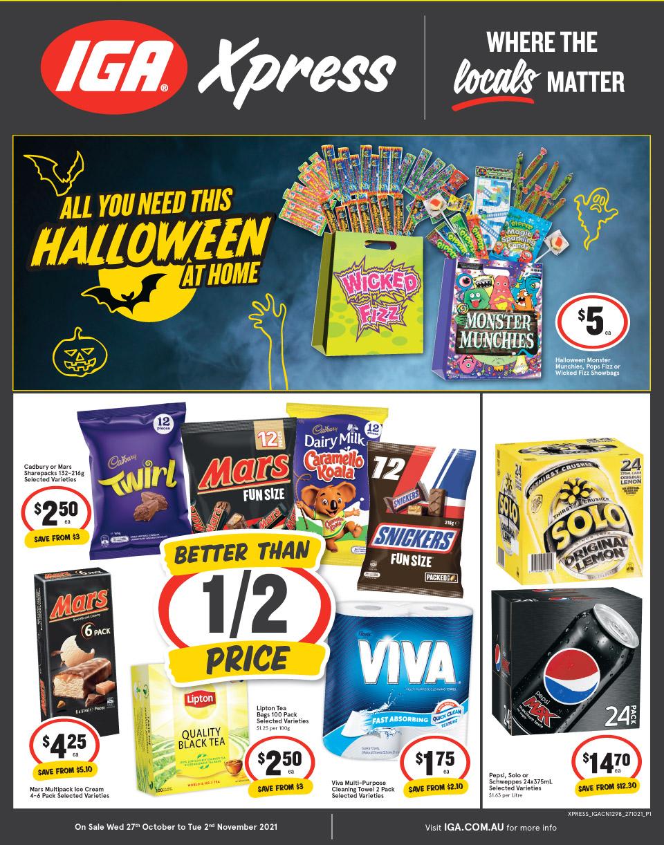 IGA Catalogue Xpress 27 Oct - 2 Nov 2021 | Catalogue AU