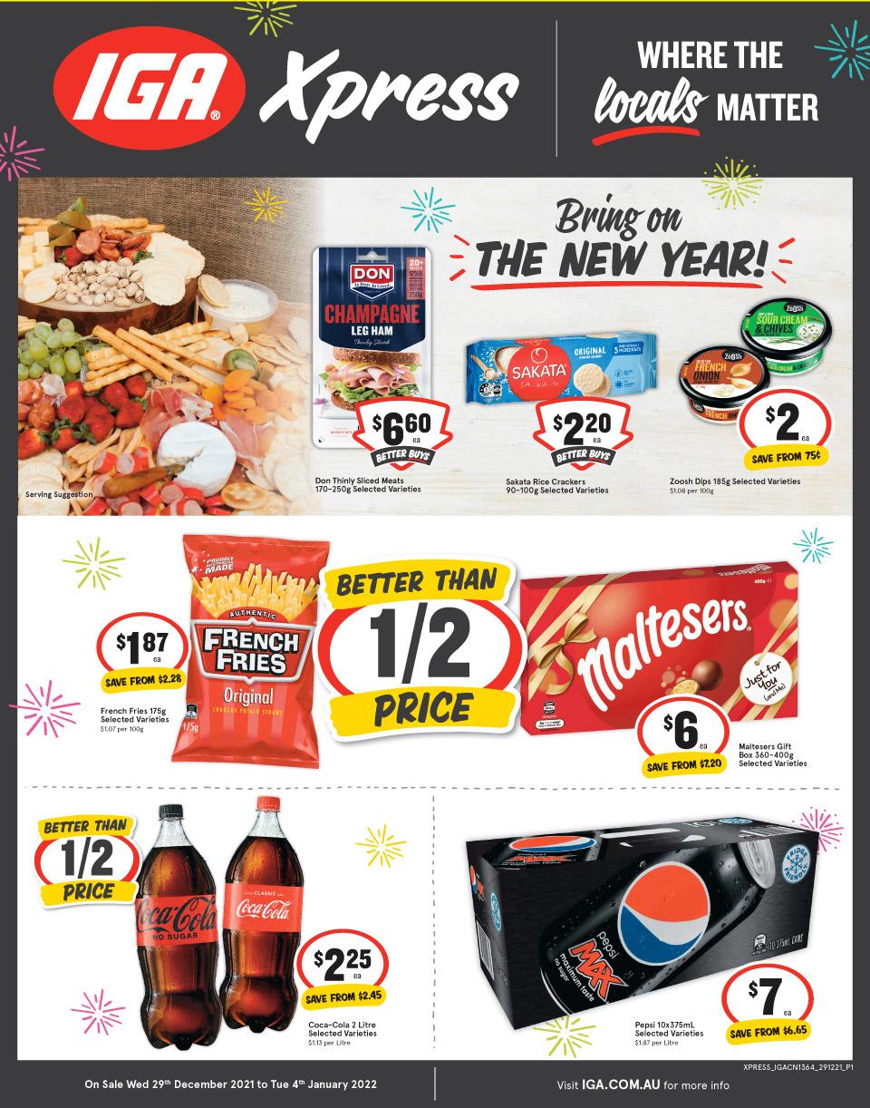 IGA Catalogue Xpress 29 Dec 2021 - 4 Jan 2022 - Catalogue AU