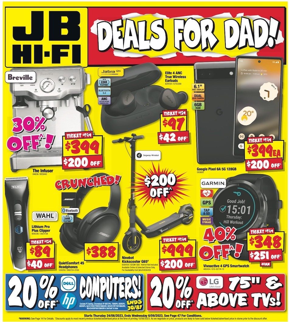 JB Hi-Fi Catalogue Father's Day 24 Aug - 6 Sep 2023 | Catalogue AU