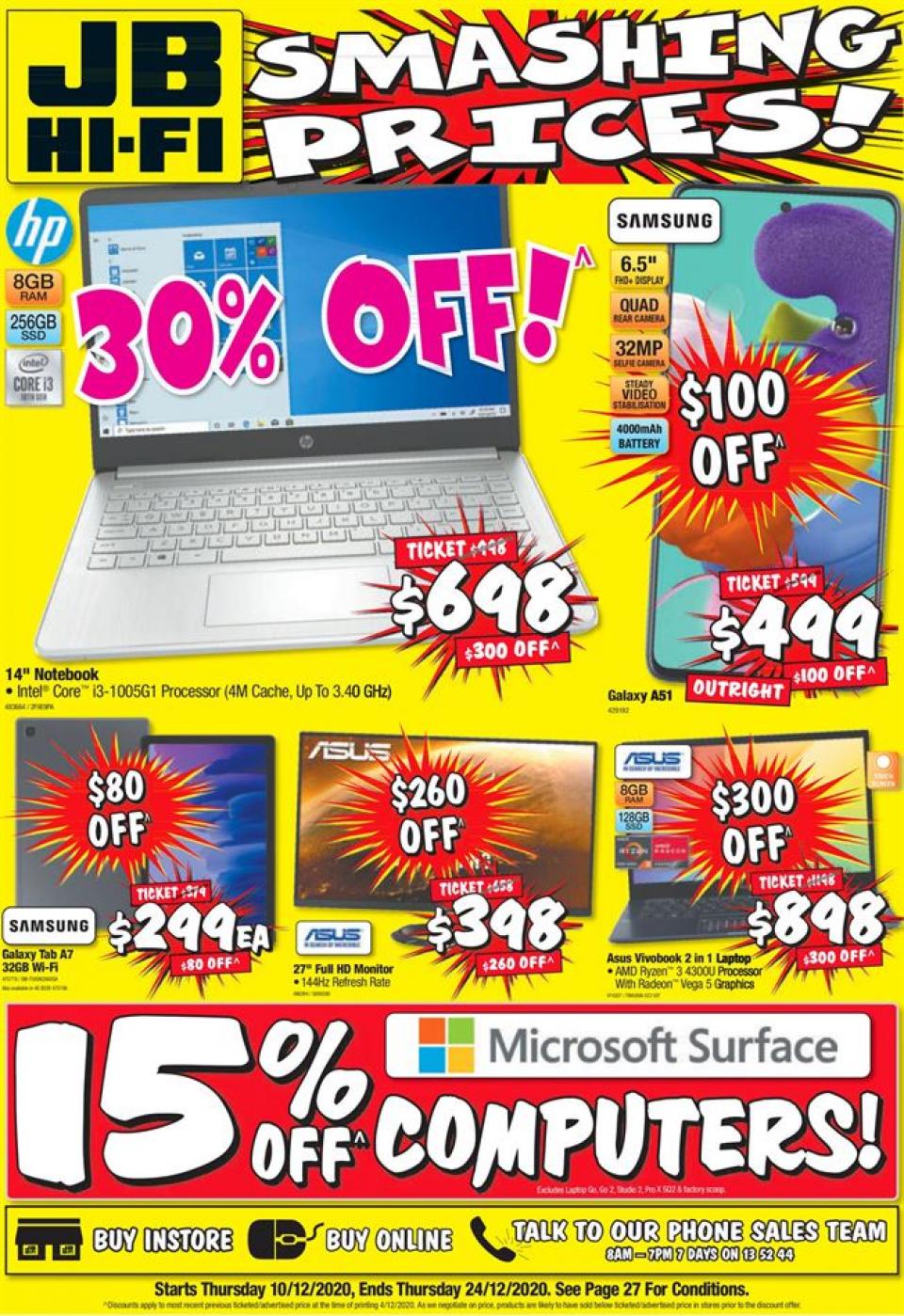 JB Hi-Fi Catalogue Laptops 10 - 24 Dec 2020 - Catalogue AU
