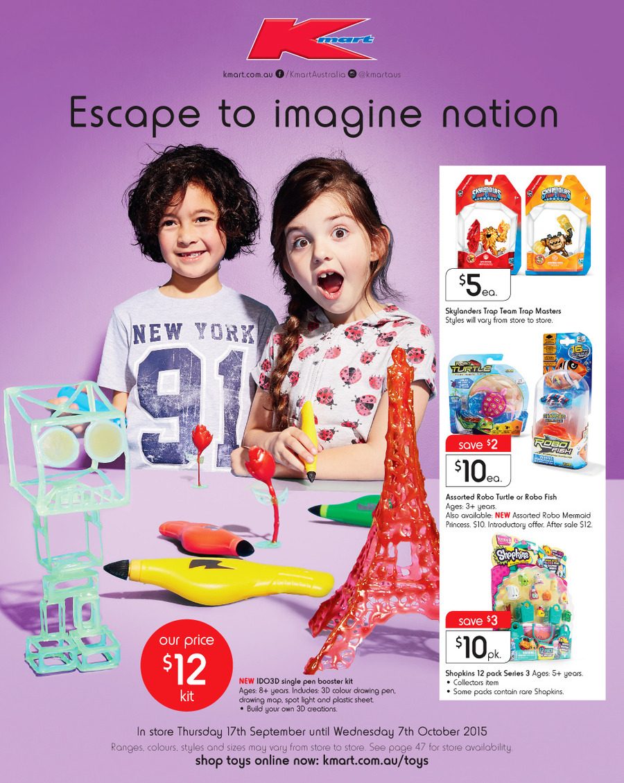 Kmart Catalogue Toys 17 Sep - 7 Oct 2015 | Catalogue AU