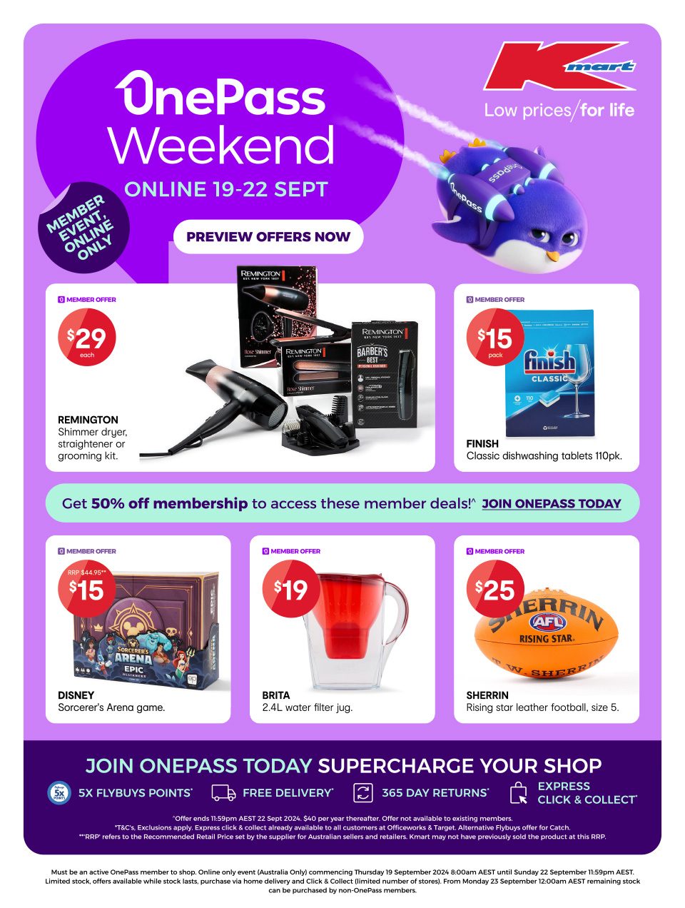 OnePass Weekend Kmart Catalogue September 12 - 18, 2024 | Catalogue AU