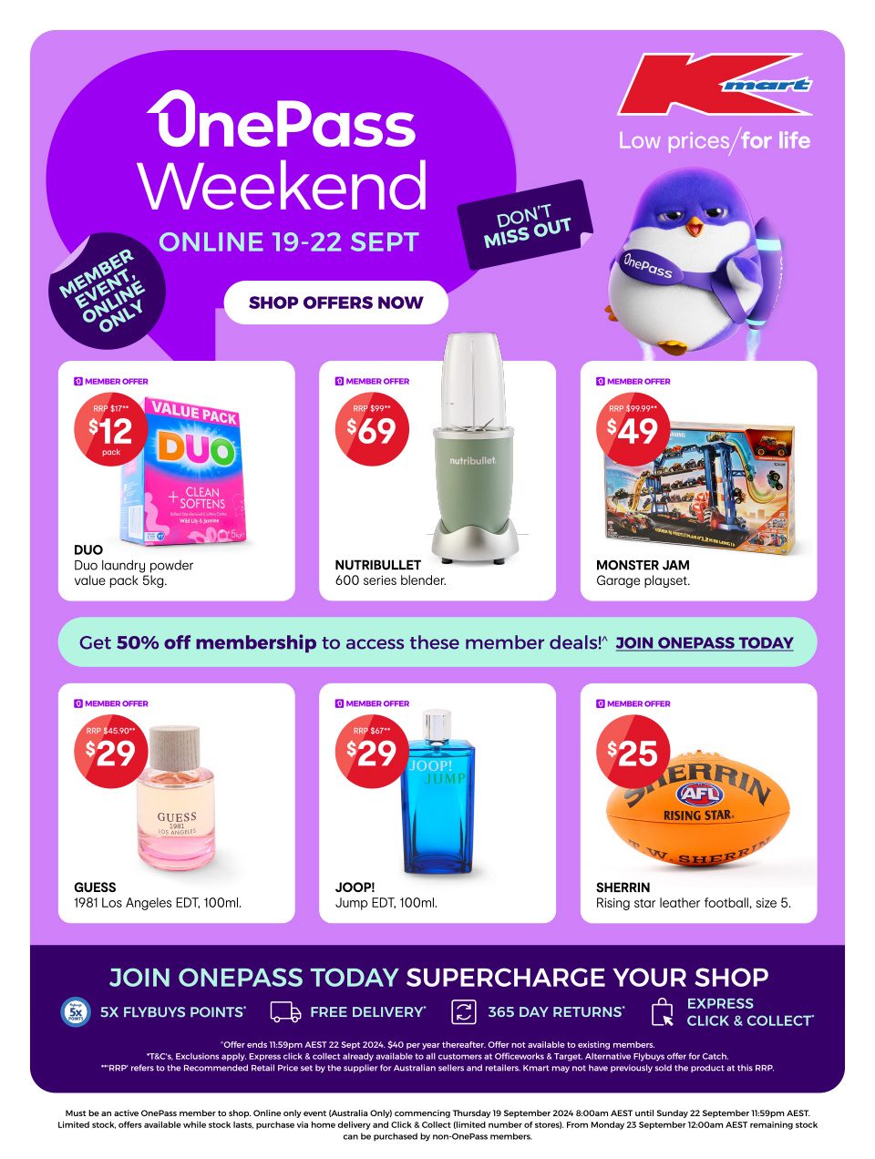 OnePass Weekend Kmart Catalogue September 18 - 22, 2024 | Catalogue AU