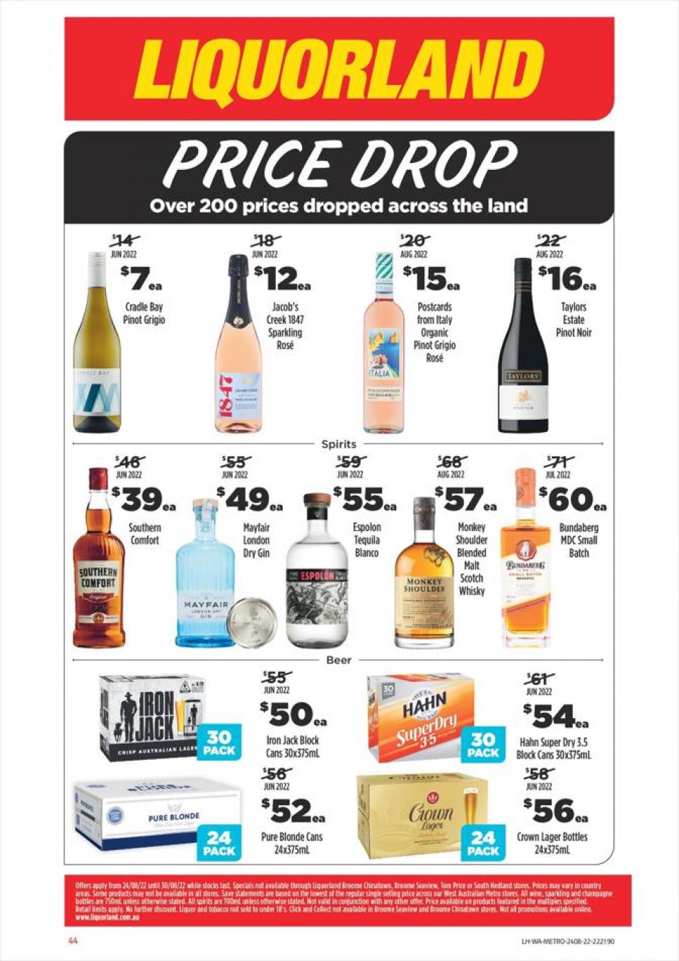 Liquorland Catalogue 24 - 30 Aug 2022 | Catalogue AU