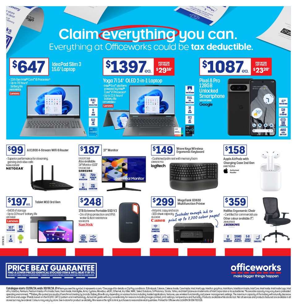 Officeworks Catalogue 13 - 30 Jun 2024 | Catalogue AU