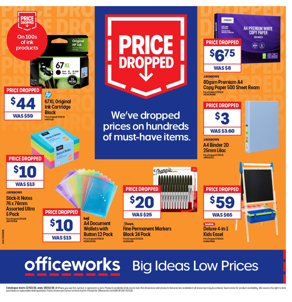Officeworks Catalogue February 16 - 28, 2026 We've Dropped Prices on ...