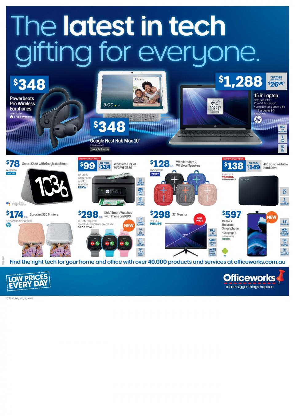 Officeworks Catalogue Gifts Nov - Dec 2019 | Catalogue AU