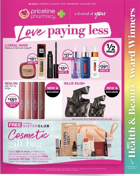 Priceline Catalogue 3 - 16 Aug 2023 | Catalogue AU