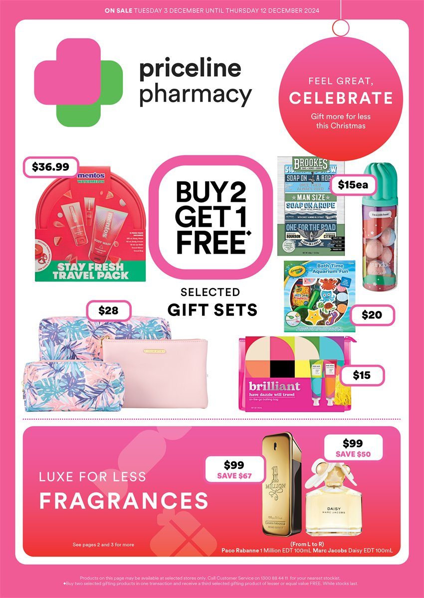 Priceline Catalogue Week 23 - Christmas/ 3 for 2 2024 | Catalogue AU